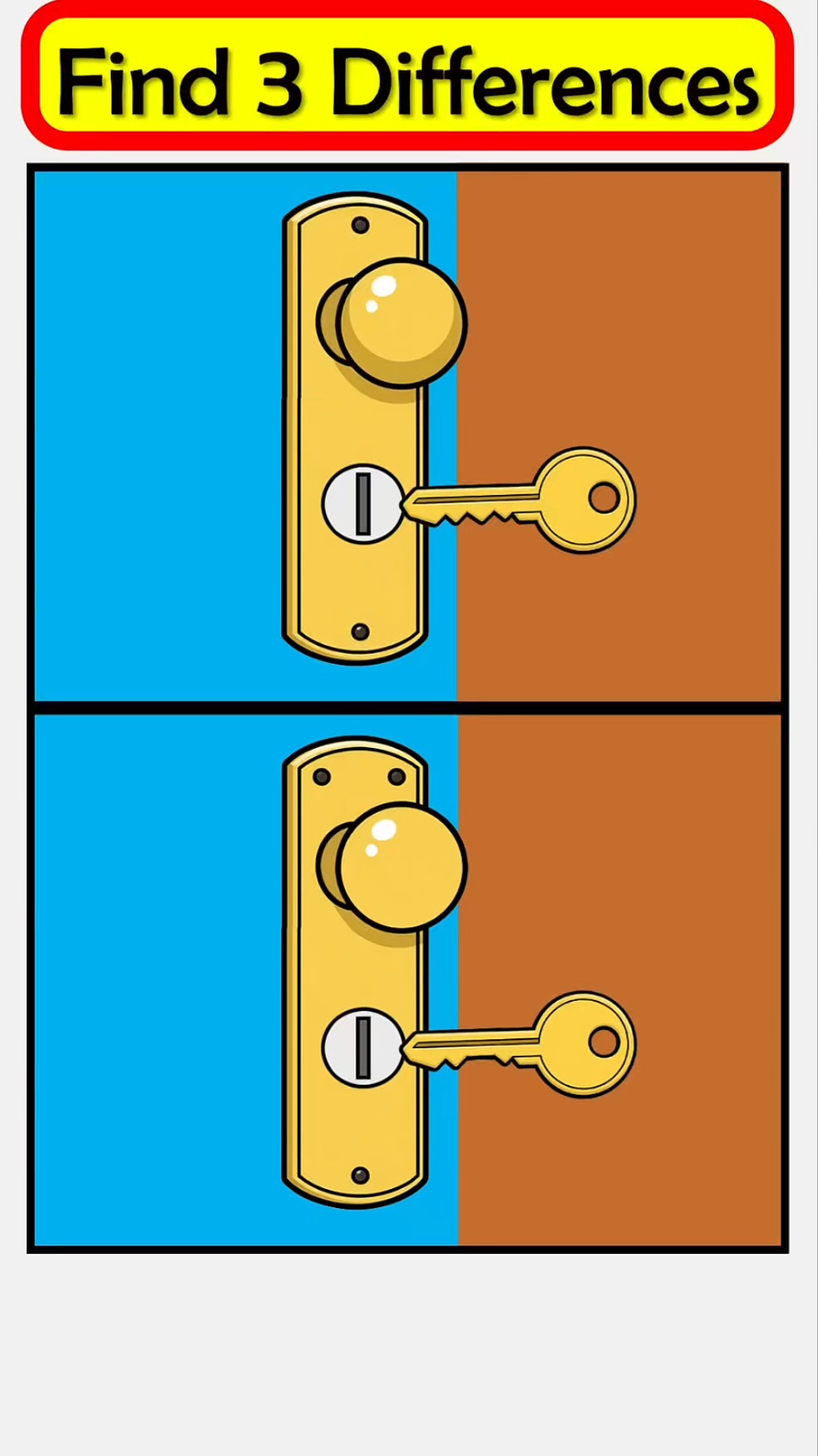 can you spot it? there are 3 differences #findthedifference #IQ # ...