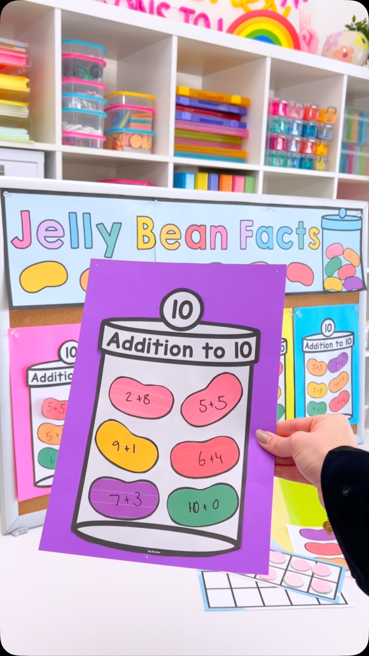 Download our FREE jelly bean addition craft 💛 Let’s create ways to make ...