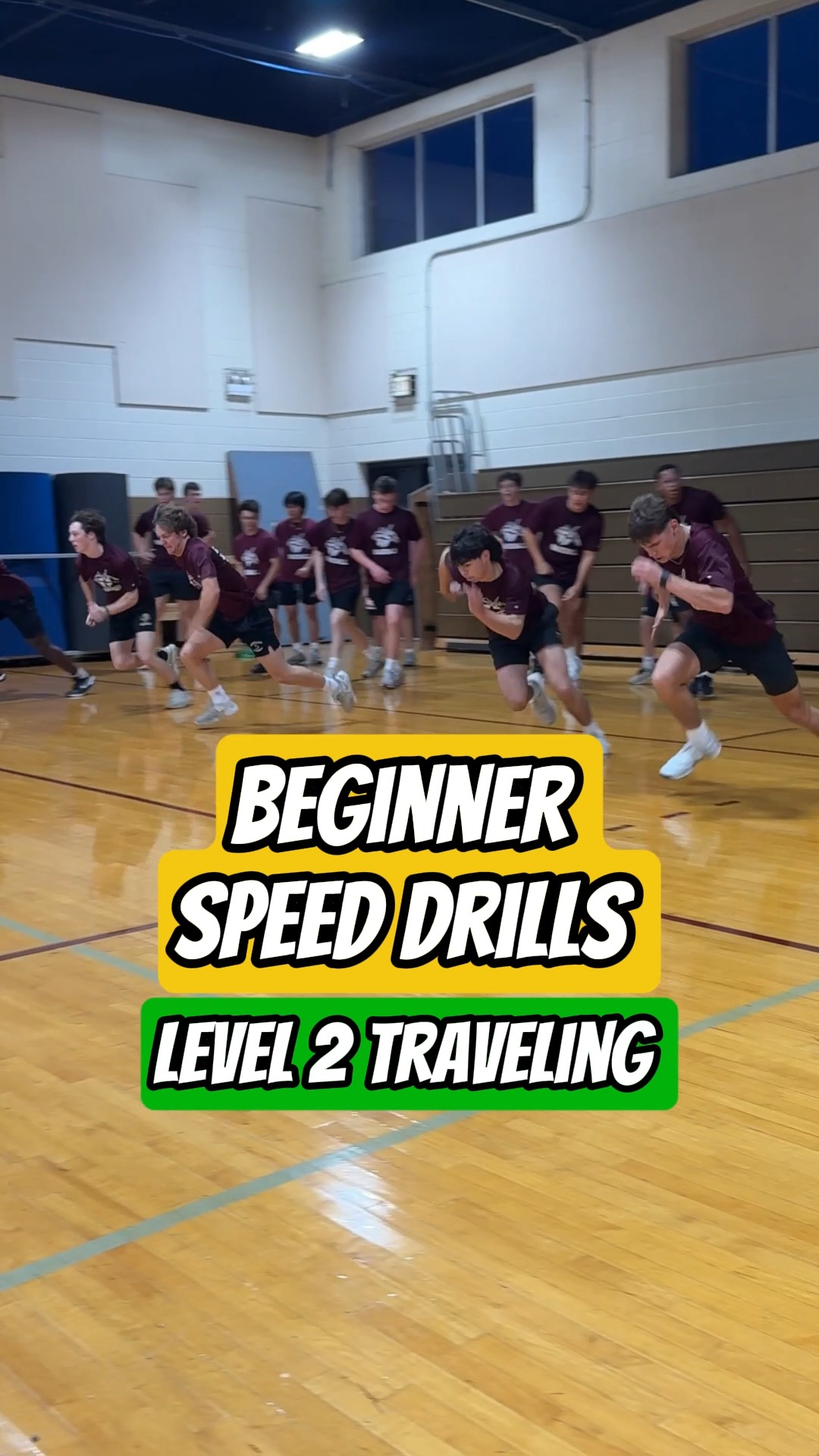 These speed drills are where we start traveling 10–15 yards to build ...