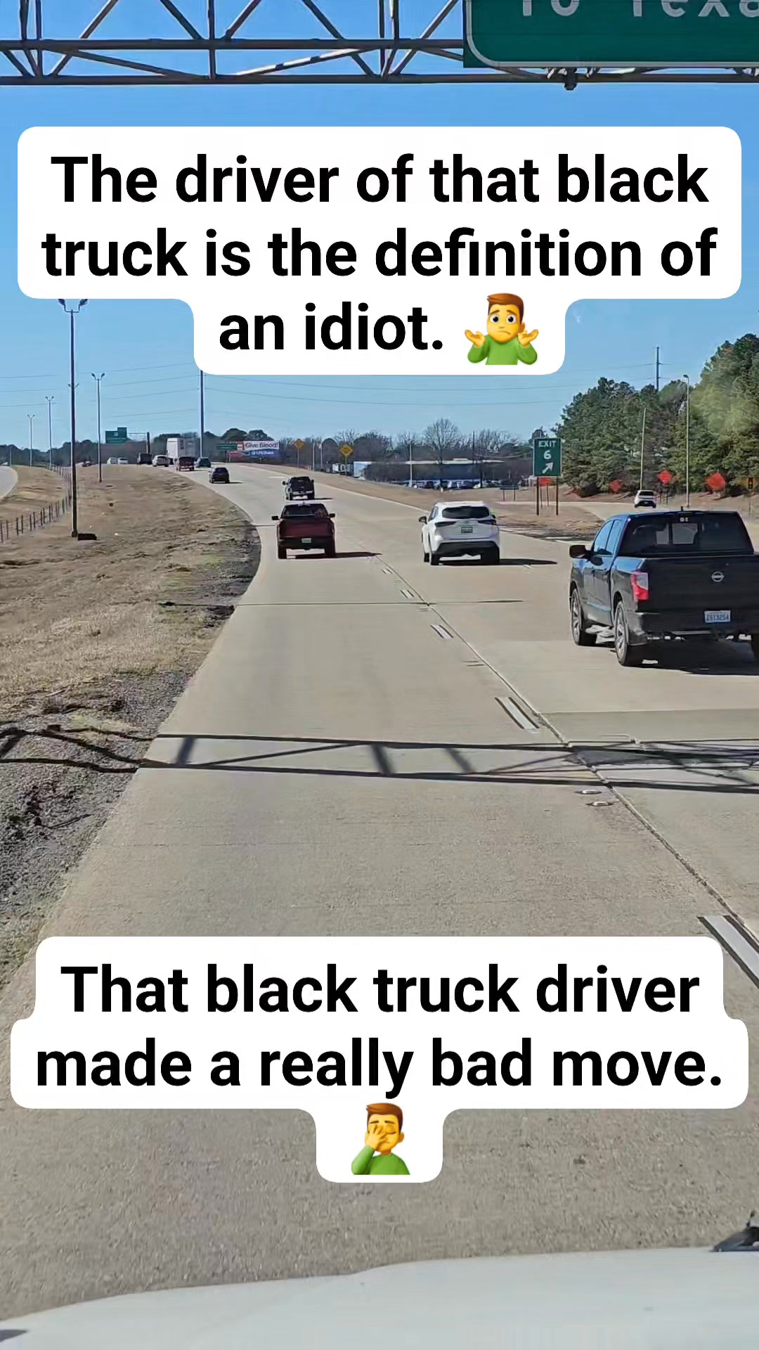 That black truck driver made a really bad move. 🤦‍♂️ #reelsfypシ ...