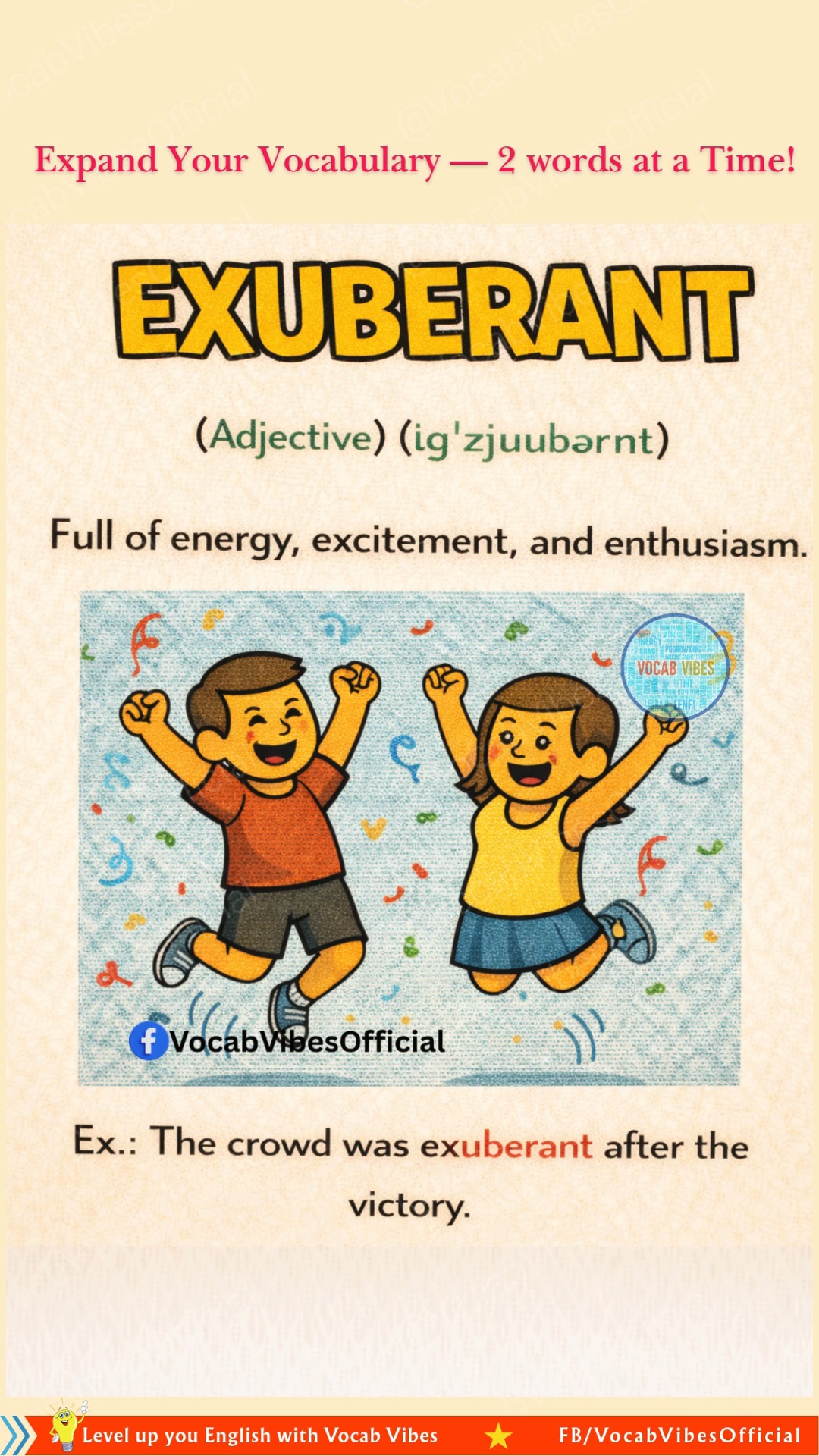 🔥 Vocabulary Boost — 2 Words at a Time! 💬 Your turn! 👉Choose one of ...