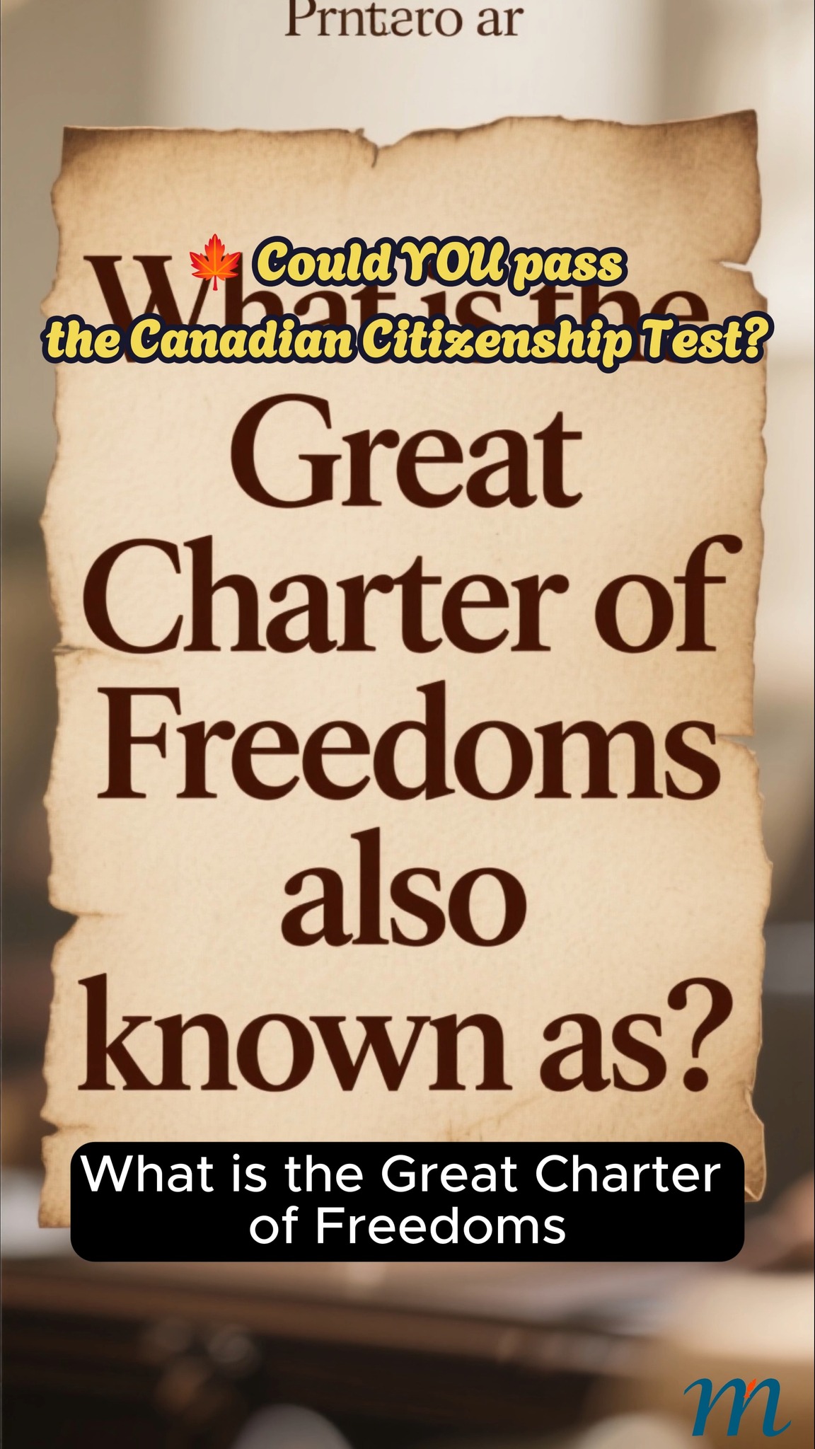 ⚖️ “Could YOU pass the Canadian Citizenship Test? Q:What is the Great ...