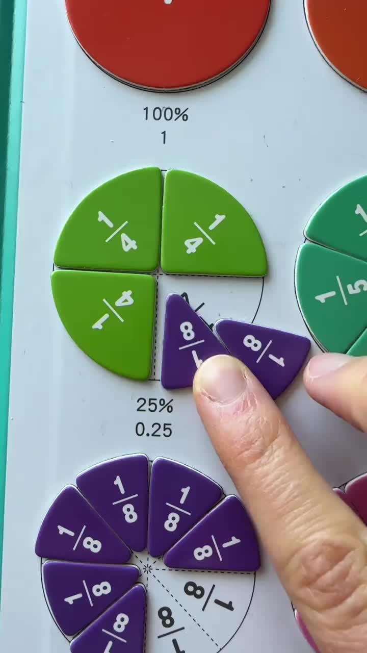Unlock the magic of math with hands-on fraction fun! 🧮 This magnetic ...