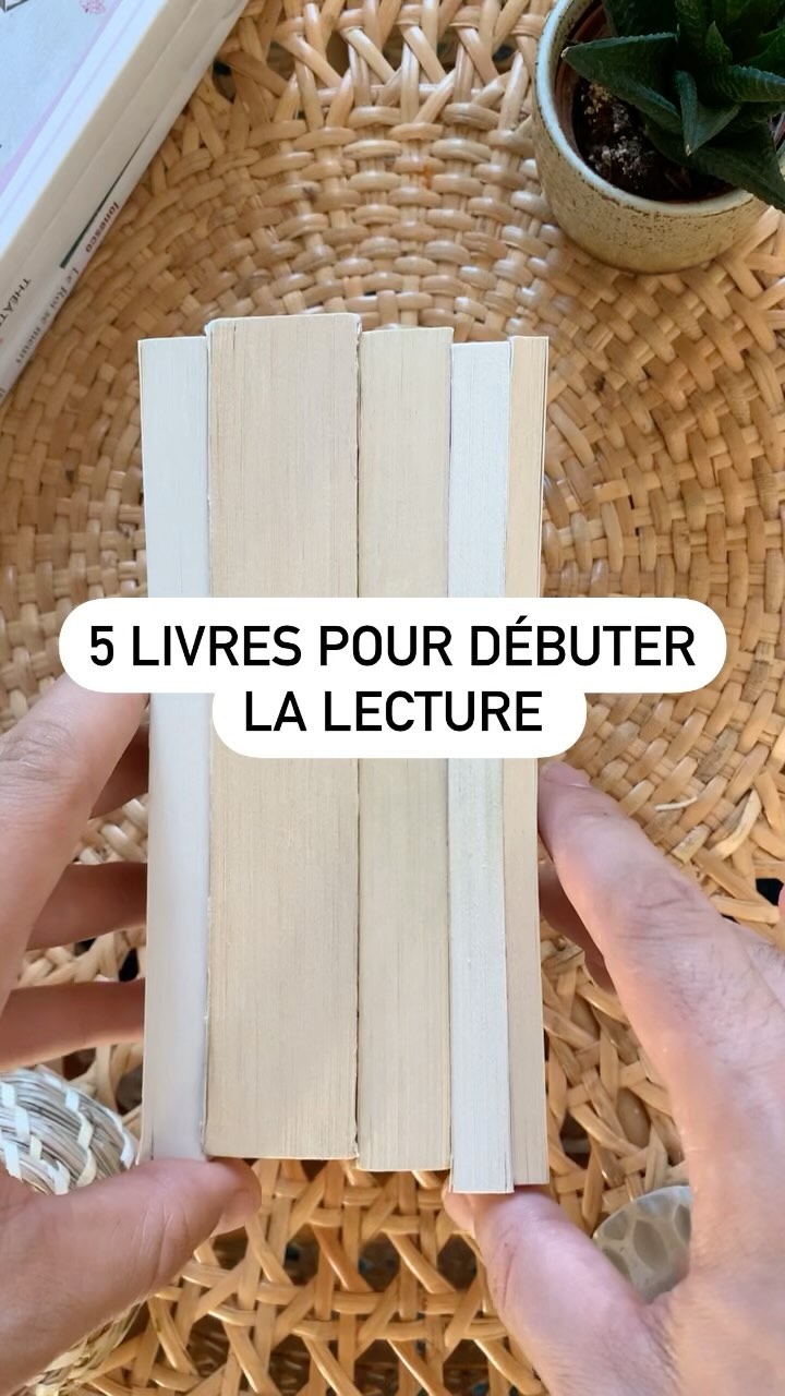 Voilà 5 livres que je recommande pour se mettre à la lecture. 5 livres ...