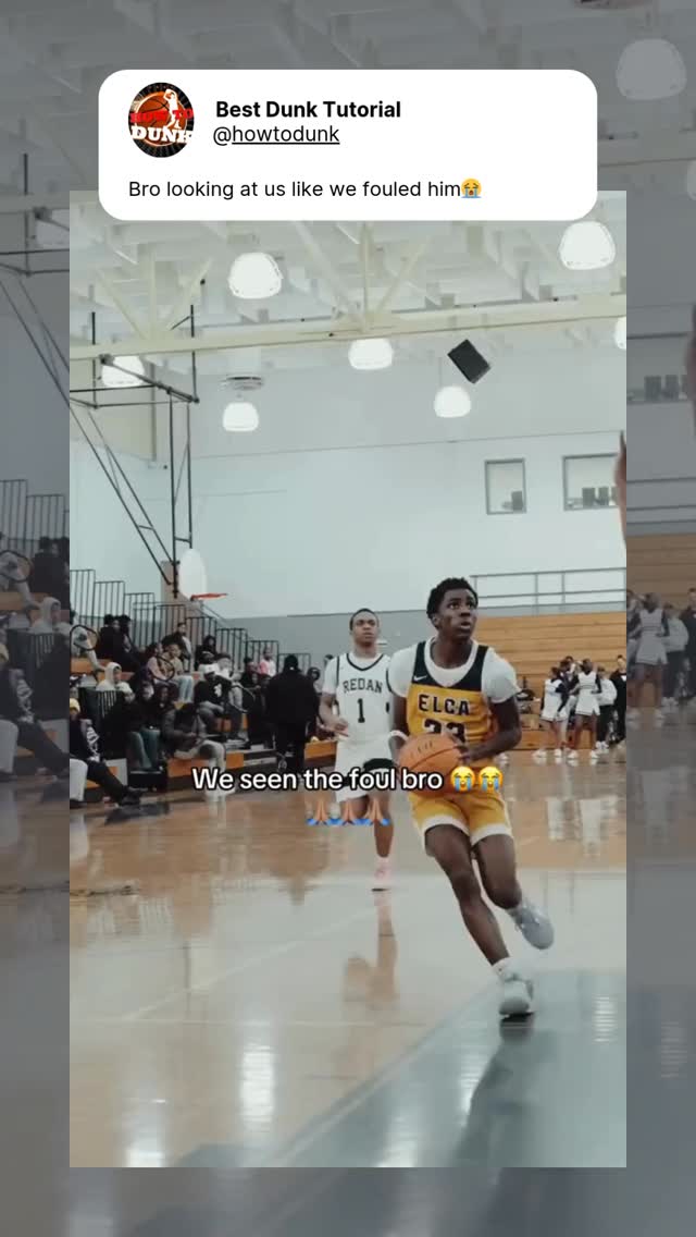 Bro looking at us like we fouled him😭 . EVERY DUNK STARTS WITH A ...