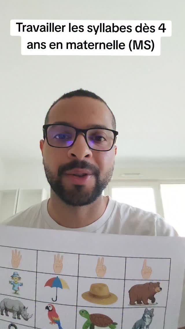 🔤🧩 Travailler les syllabes – Scander et classer les images par nombre ...