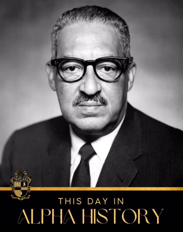 On this day, Bro. Thurgood Marshall “Mr. Civil Rights” became the first ...