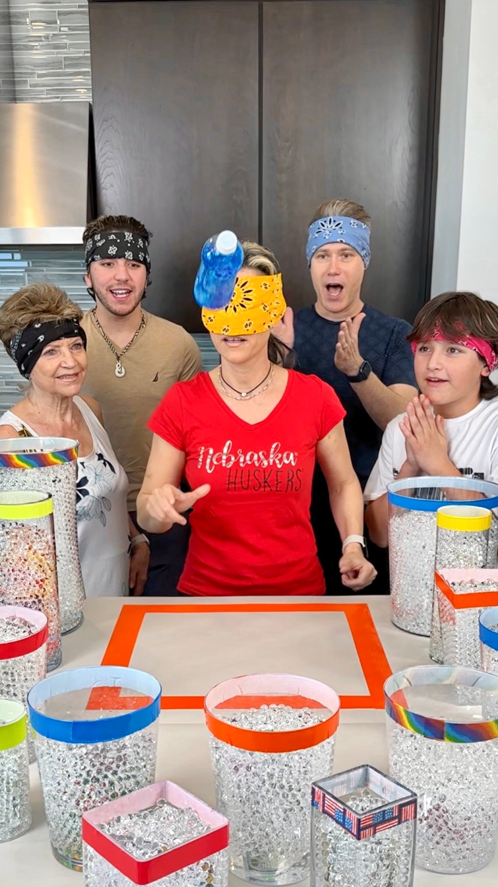 Bottle Flip Challenge Everyone Blindfolded | bottle, prize, water ...