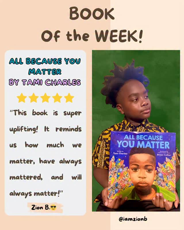 Book of the WEEK!💡🎉📚 The book of the week is All Because YOU Matter. It ...