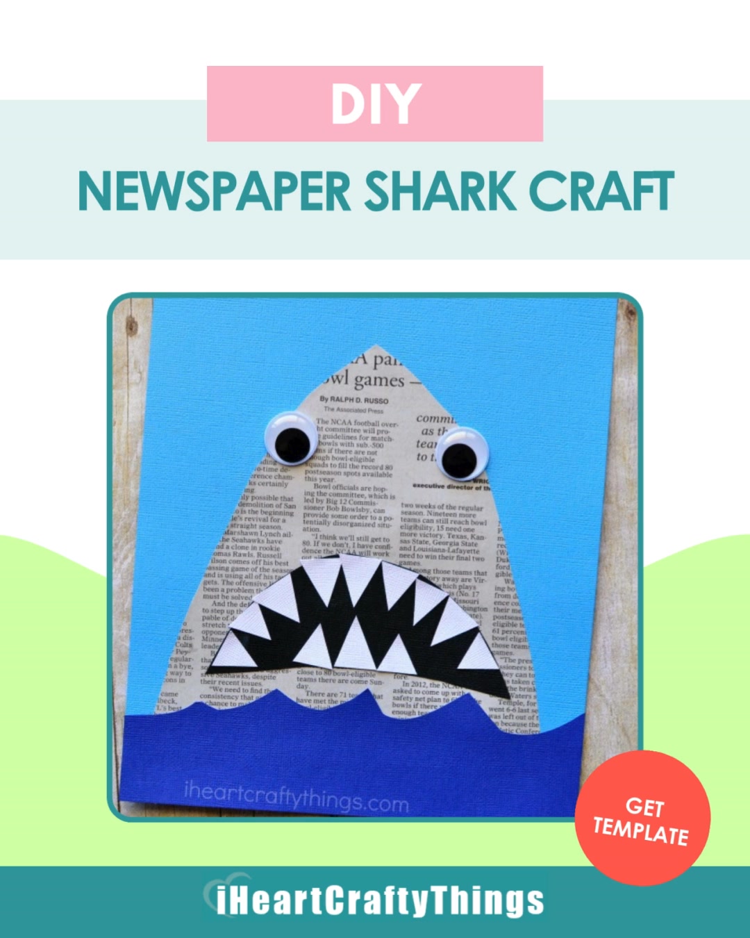 Looking for a creative, low-mess project for Shark Week? This Newspaper ...