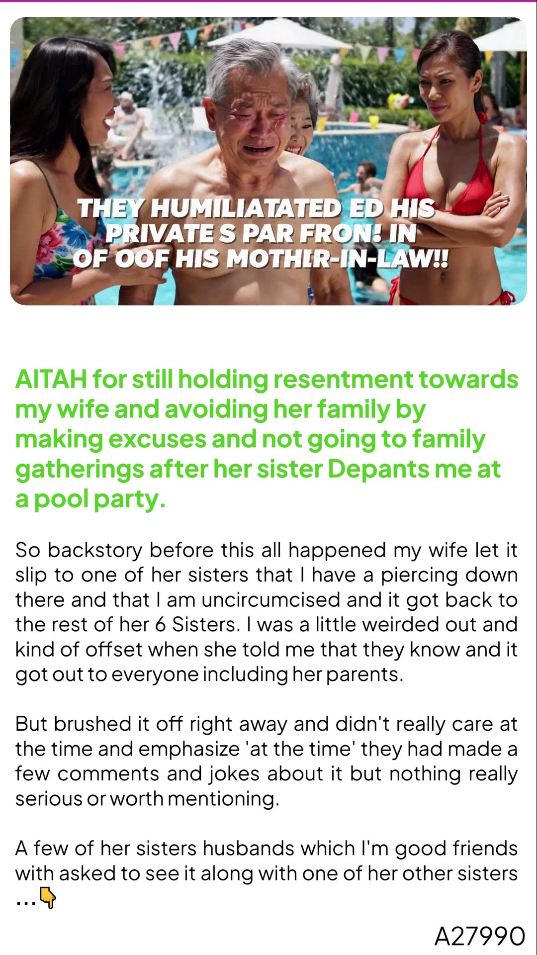 🐦 Aitah For Still Holding Resentment Towards My Wife And Avoiding Her