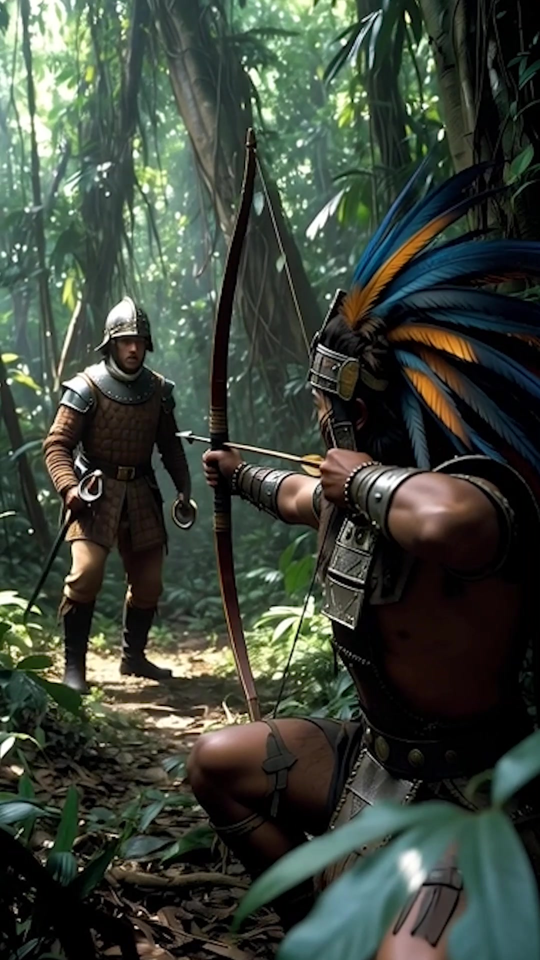 Aztec Warriors vs Spanish Conquistadors *** This content includes AI ...