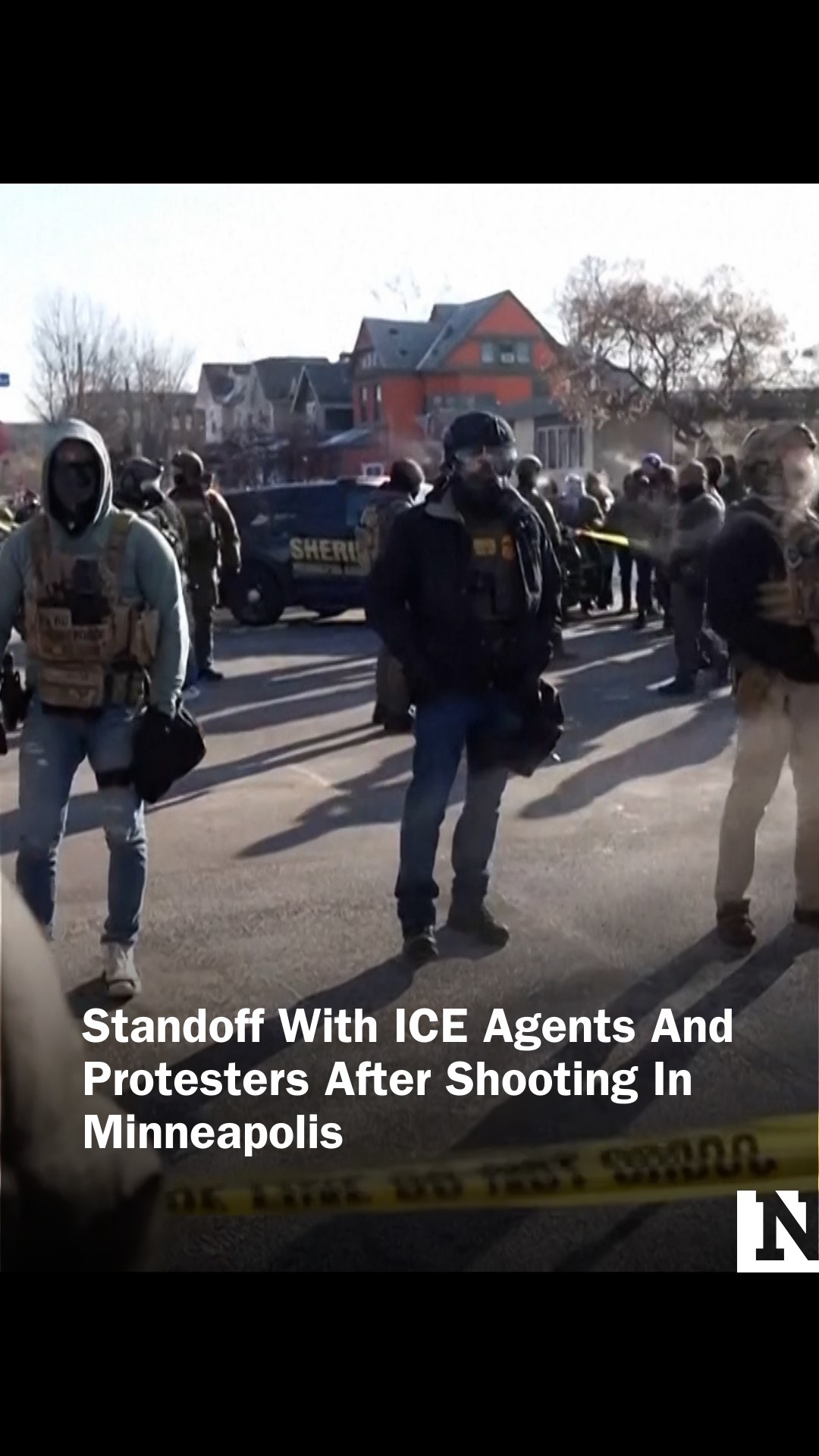 Following another shooting involving ICE agents in Minneapolis ...