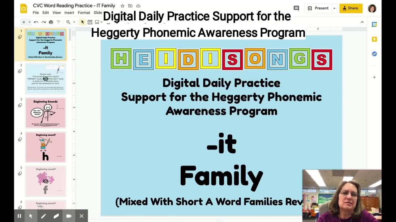 I created this Google Slides deck to help me teach phonemic awareness ...