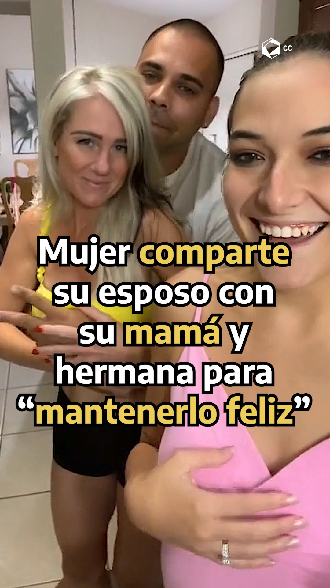 Mujer Comparte Su Esposo Con Su Mamá Y Hermana Para Mantenerlo Feliz