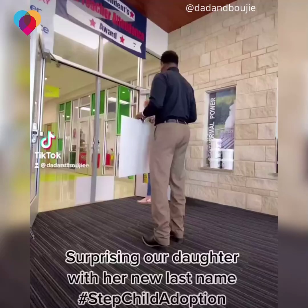 Dad Surprises Step Daughter With Adoption News At School Grab The Tissues This Dad Surprised