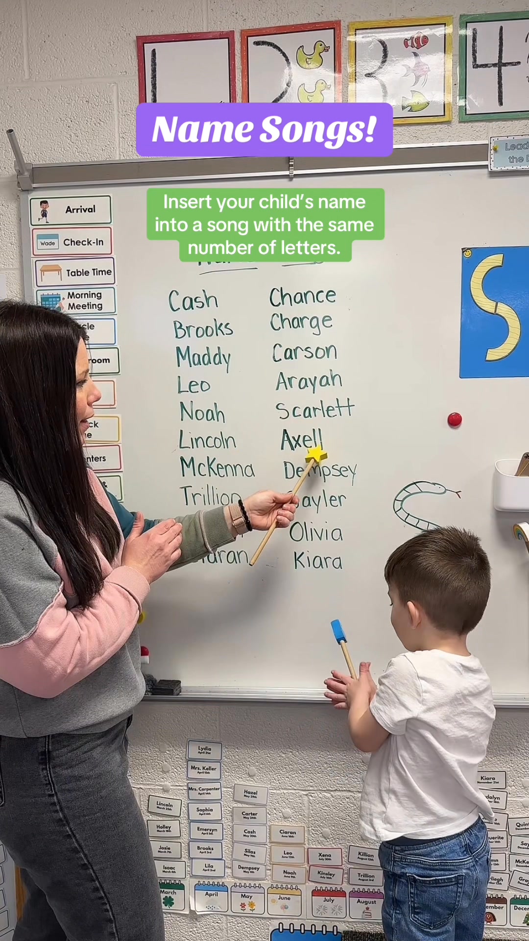 Here are the 20 name songs I created for my preschoolers! Each child ...