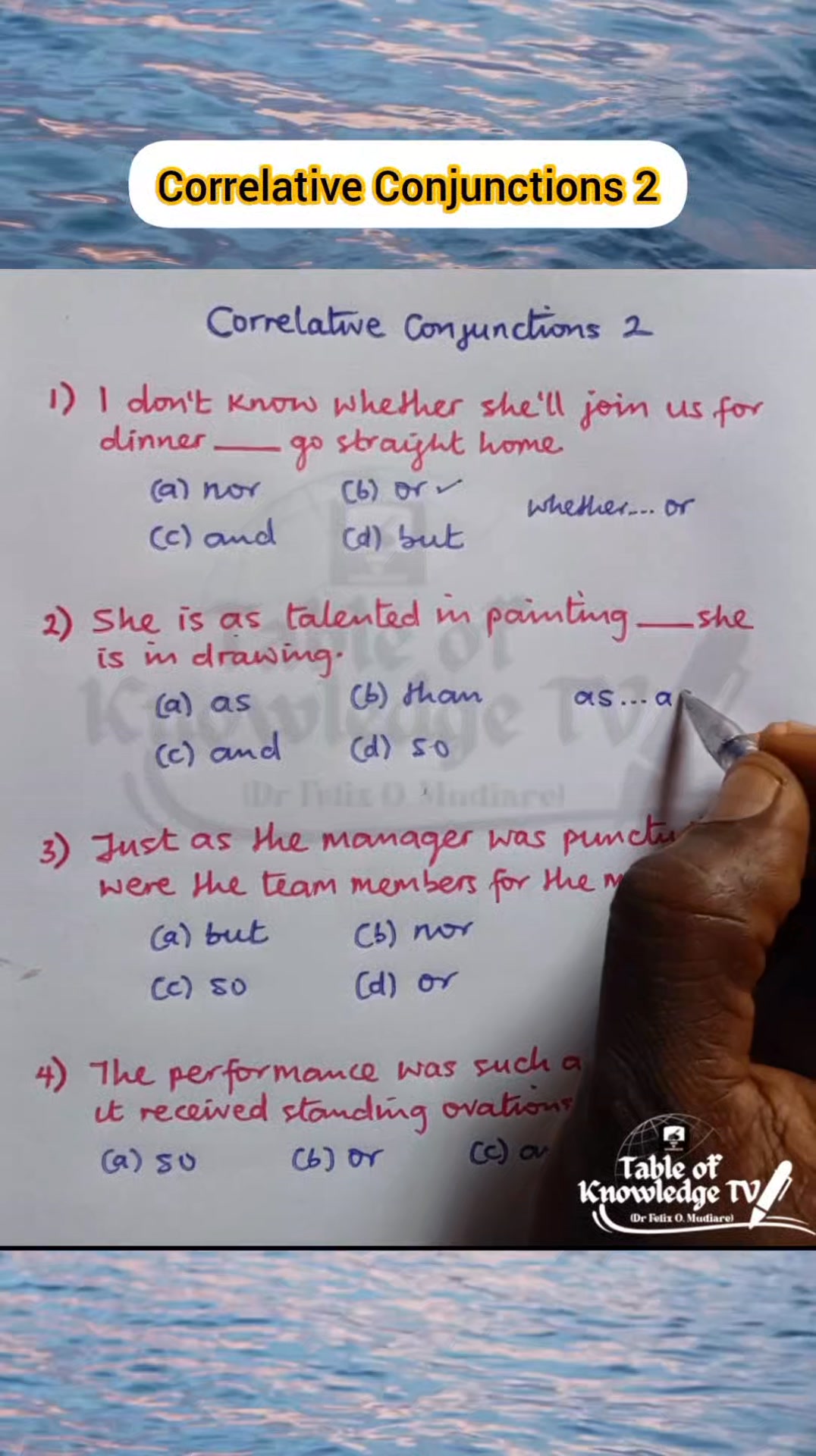 Grammar Quiz on Correlative Conjunctions 2. #correlativeconjunctions # ...