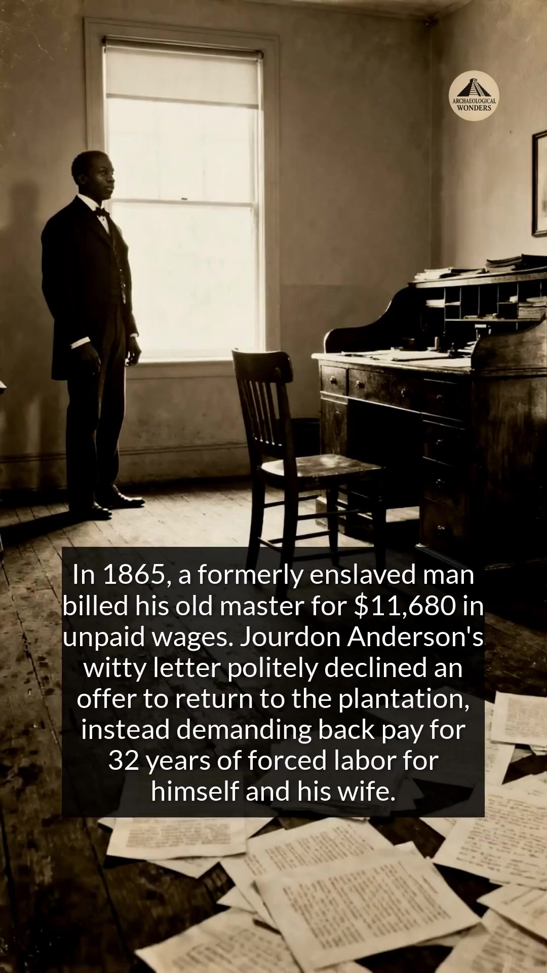 Jordan Andersons 1865 reply billed his former master for unpaid labor ...