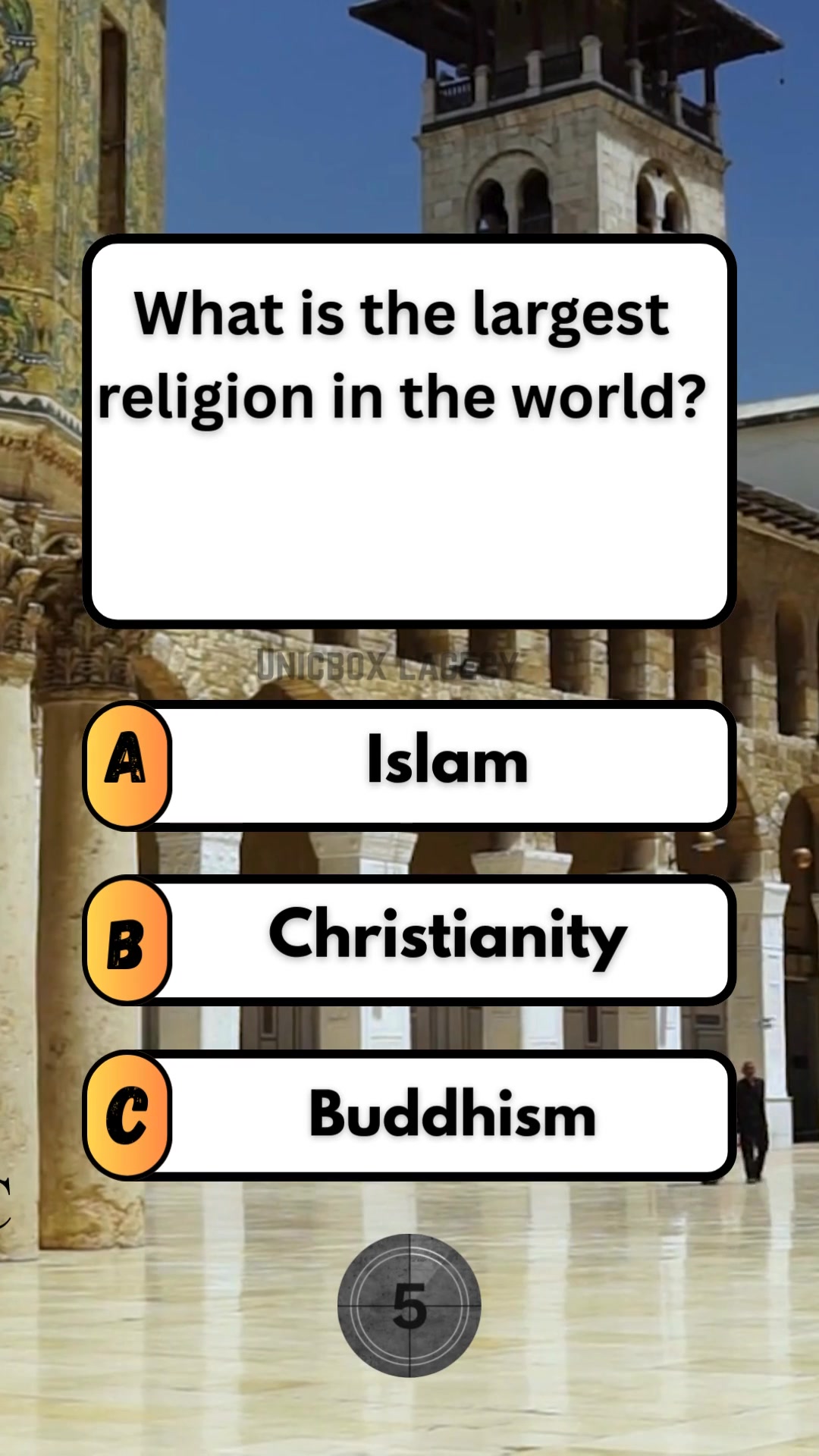 What is the largest religion in the world? #brainteaser # ...
