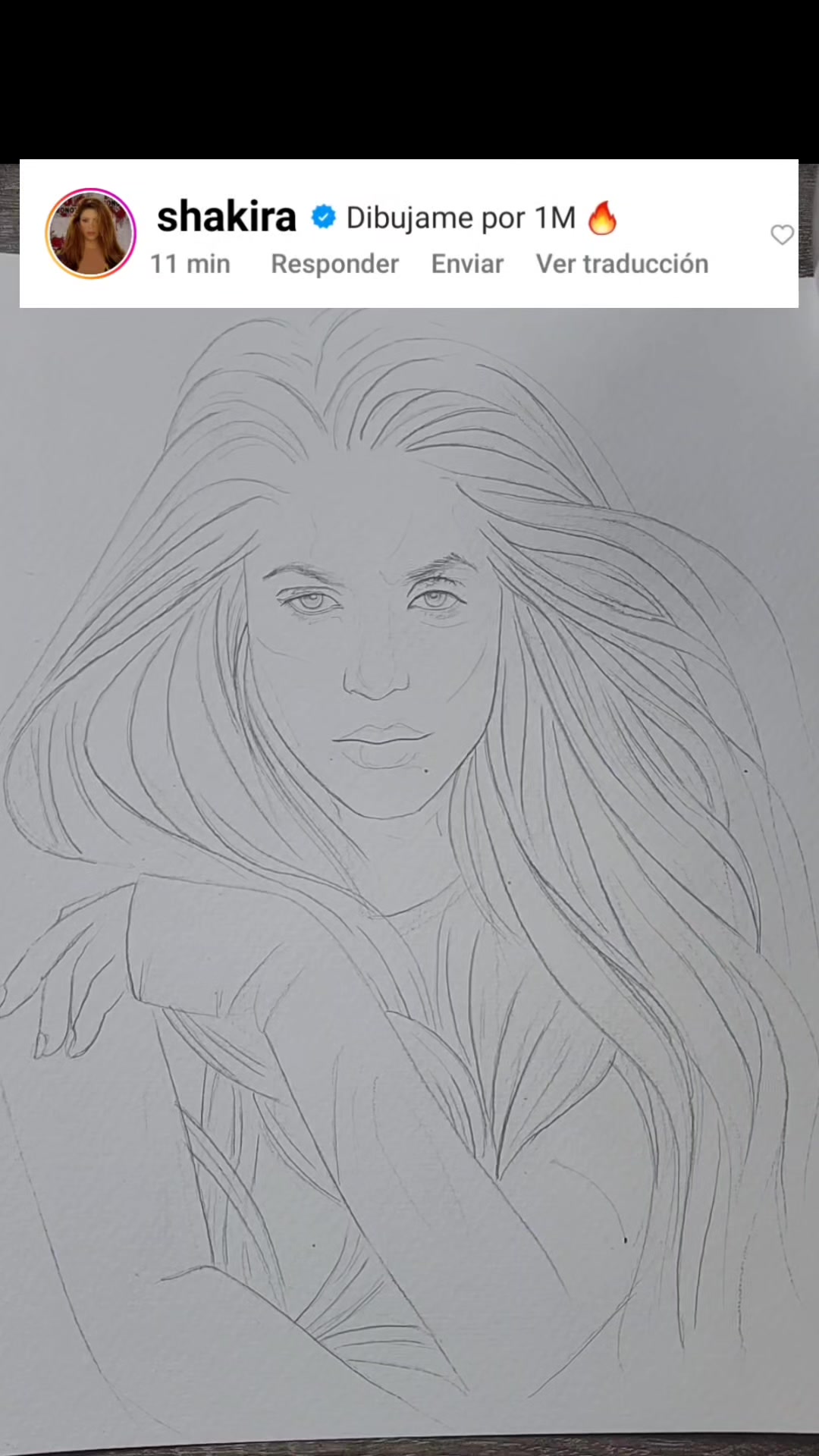 Shakira Me Pide Que La Dibuje 🥰 Yeiby Arts Yeiby Arts · Original Audio