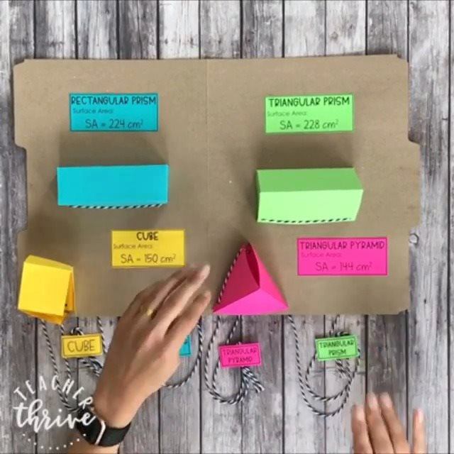 Juego de figuras geométricas en 3D 💟 DESCARGA PLANTILLAS ️ ️ http://bit ...
