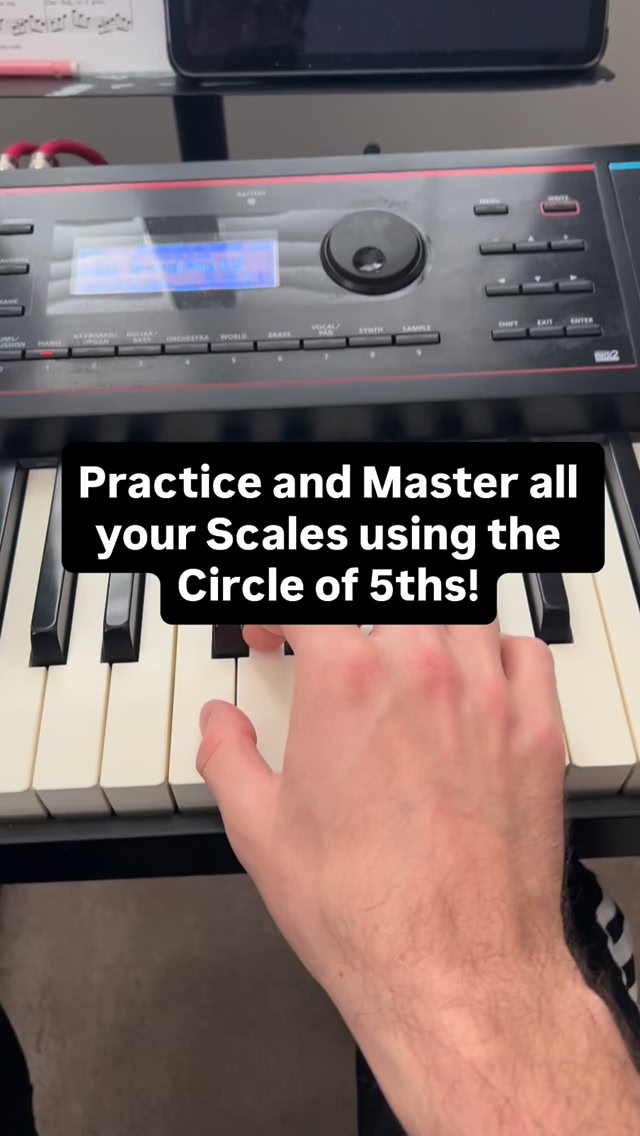 Learn and practice all your major scales on the piano using the circle ...