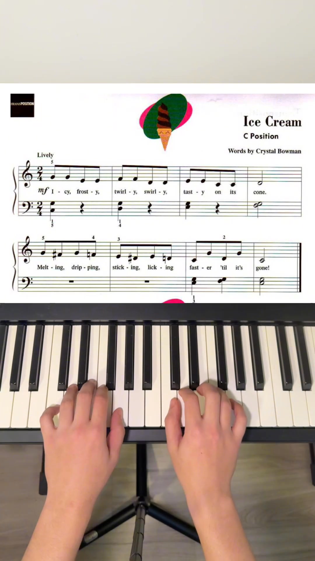 How to Play: Ice Cream🍦 This simple yet charming piece provides good ...