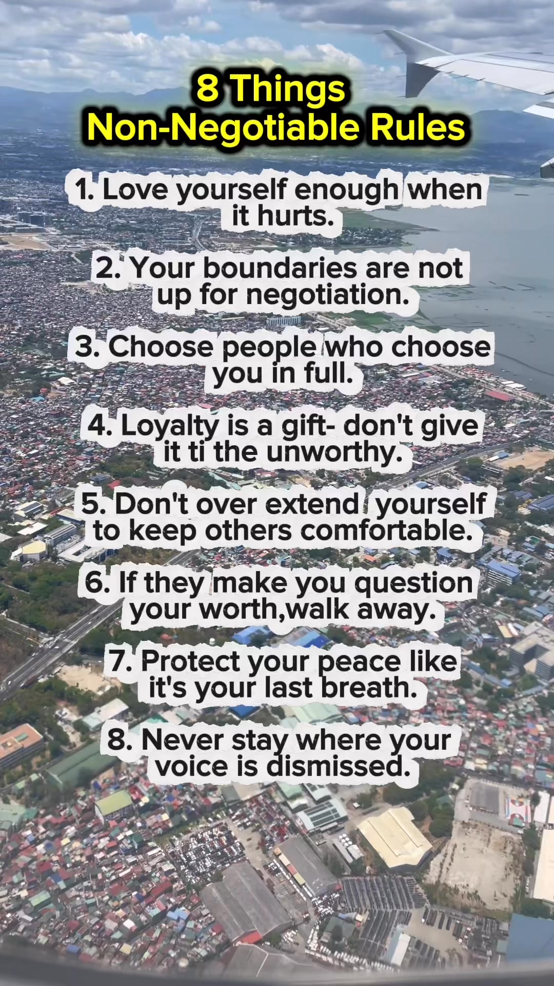 8 things non-negotiable rules #lifestyle #lessonslearned #facebookpostシ ...