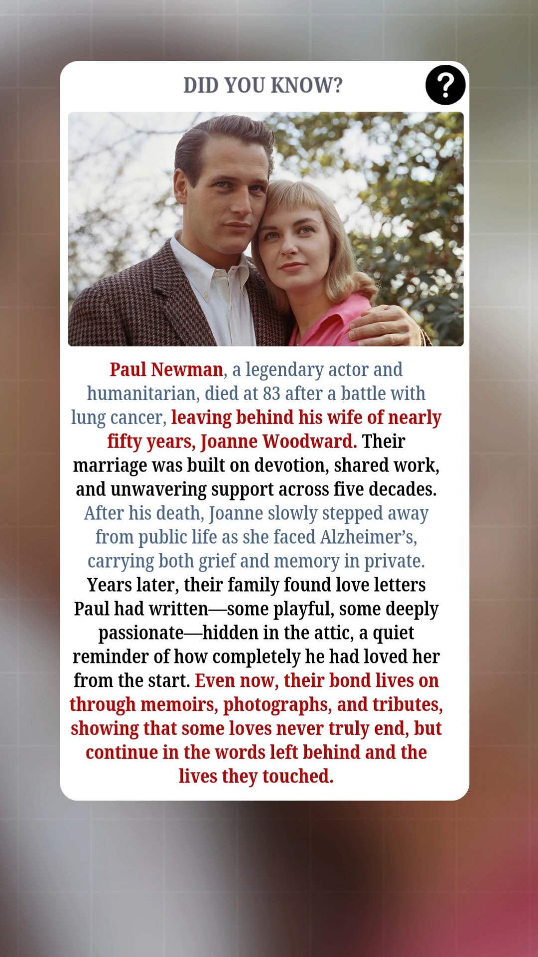 Paul Newman was a legendary Hollywood actor and humanitarian who passed ...