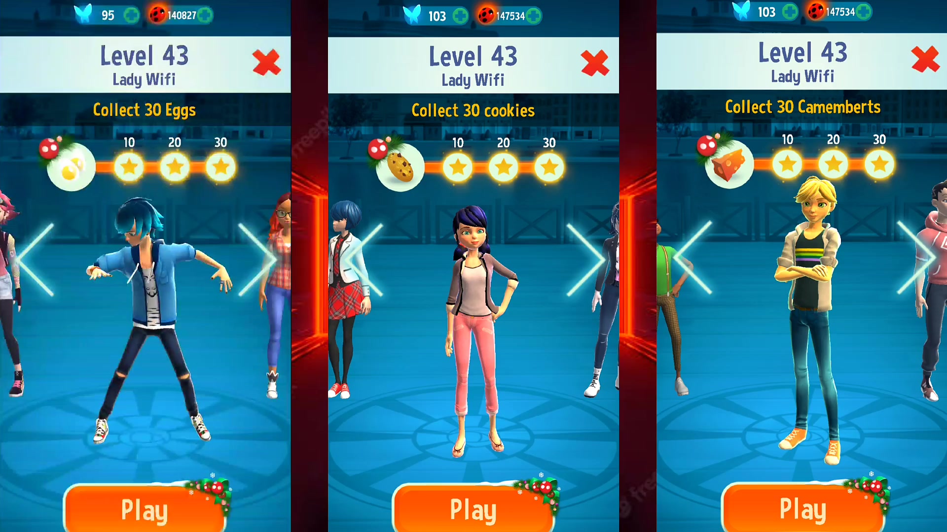Viperion Vs Ladybug Vs Cat Noir Miraculous Running Gameplay Gameplay 7902
