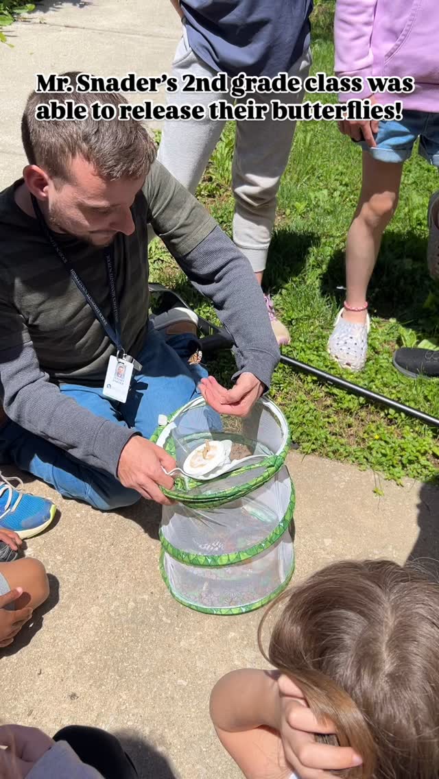 🦋 Butterfly Release Day! Mr. Snader’s 2nd grade class had a fun moment ...