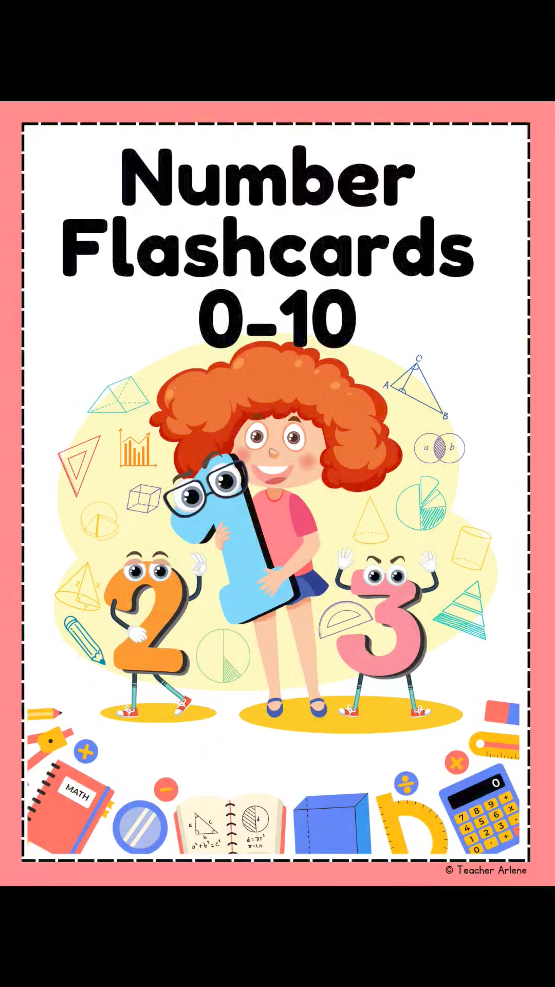 Number flashcards 0-10 #flashcardsforkids #numbers | Teacher Arlene's ...