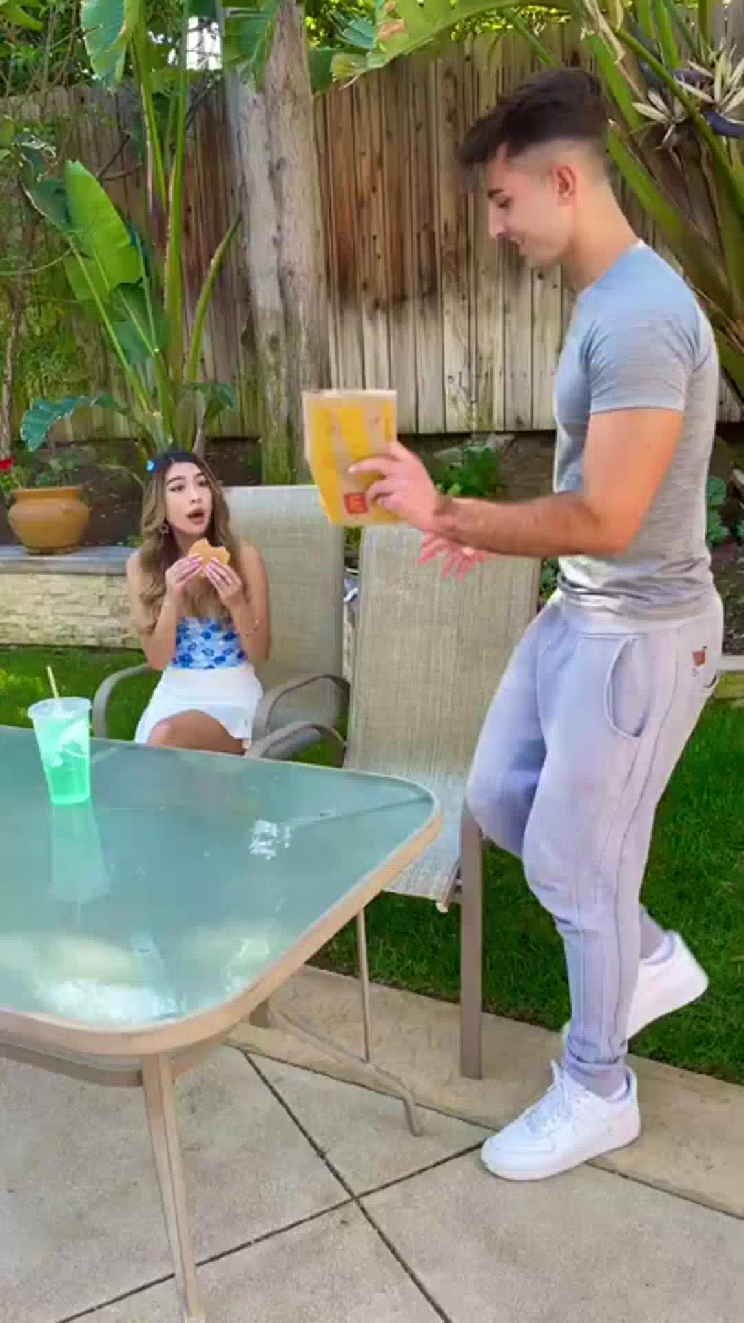 Her Reaction To The Food Appearing😂 Reels Joey Vitta Is Sexy In The Butt