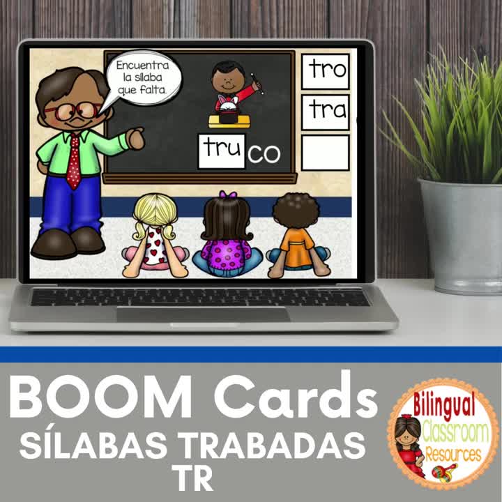 BOOM Cards Sílabas trabadas Tr (tra, tre, tri, tro, tru) | 💥 Boom Cards ...