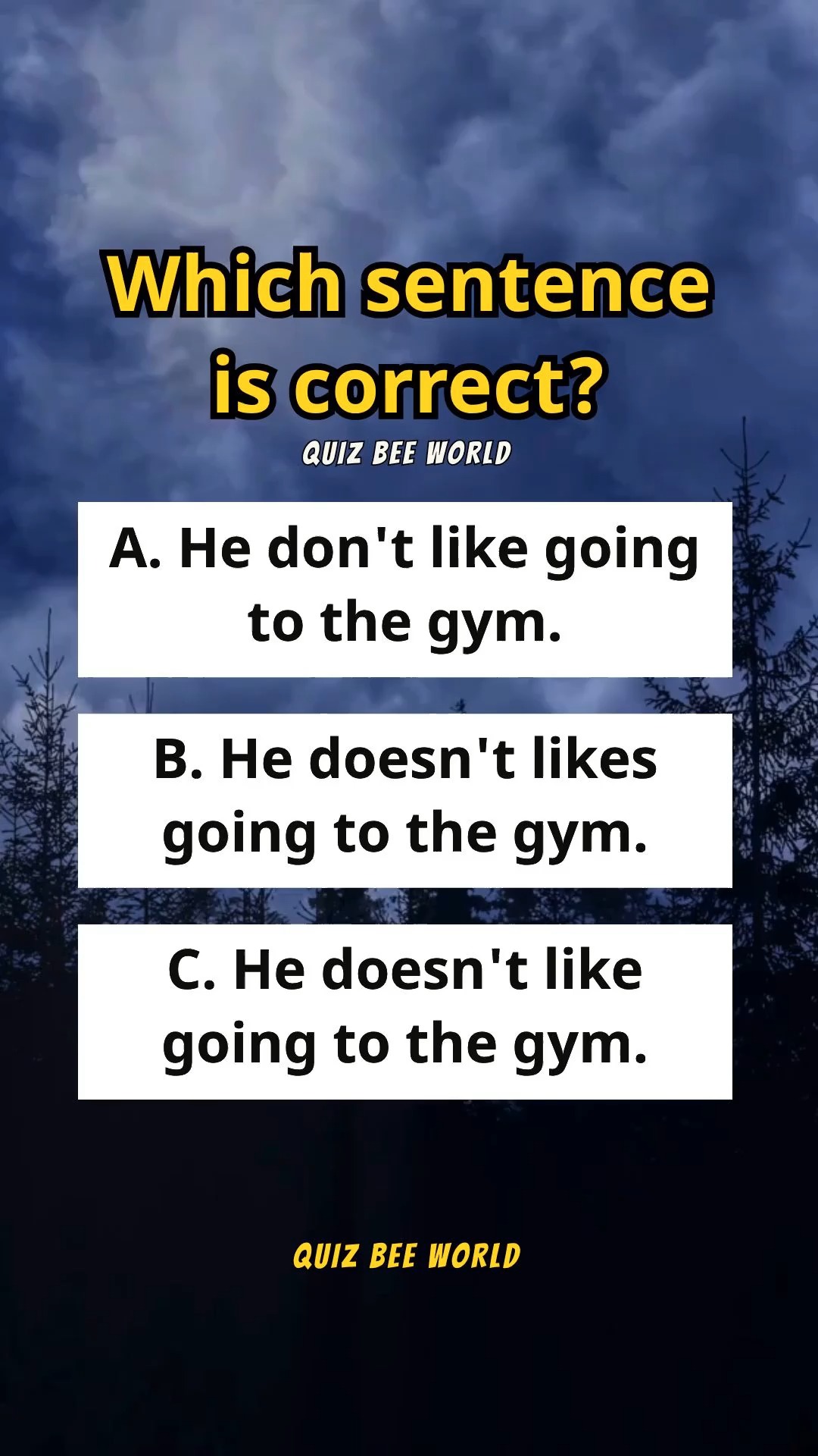 Which sentence is correct 1 #English #englishgrammar #englishlesson # ...
