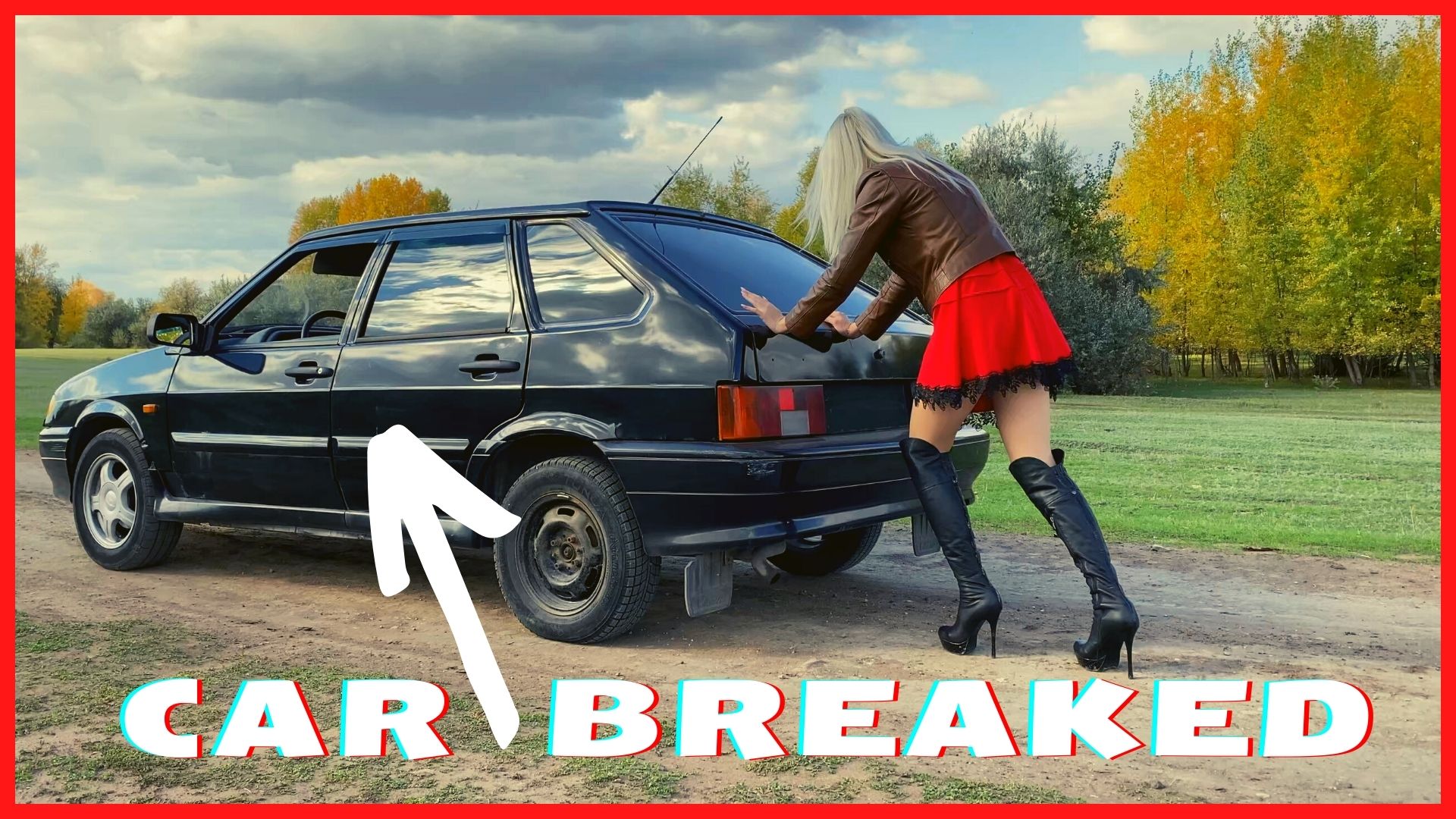 Pedal Pumping Revving Stuck Russian Girl Trailer 55 Video Recording