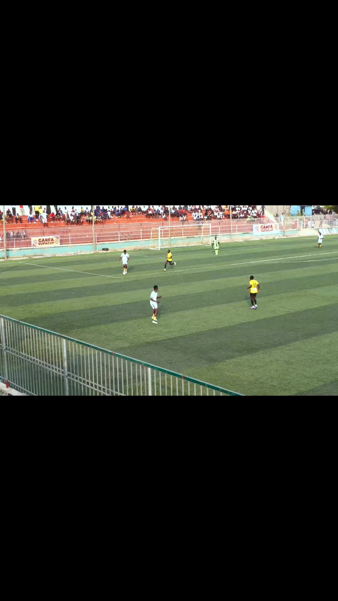 Oh, the goalkeeper spills it and Kojo Okle’s there! Quick as lightning ...