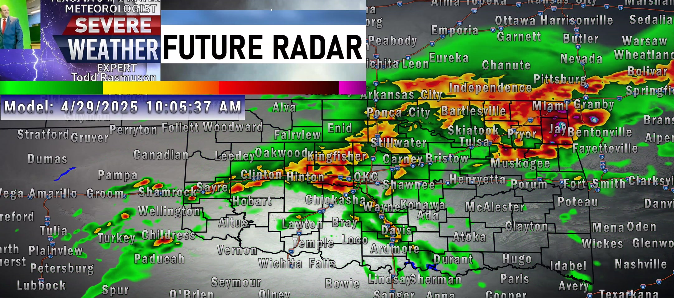 FUTURE RADAR with the evolution of the storms overnight. Expect storms ...