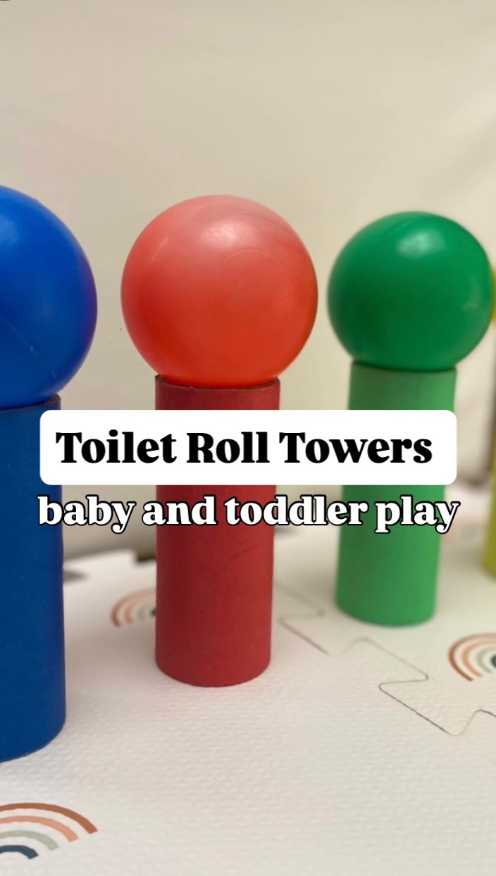 🔴🔵 Toilet roll towers 🔵🔴 A super quick set up that you can do over and ...