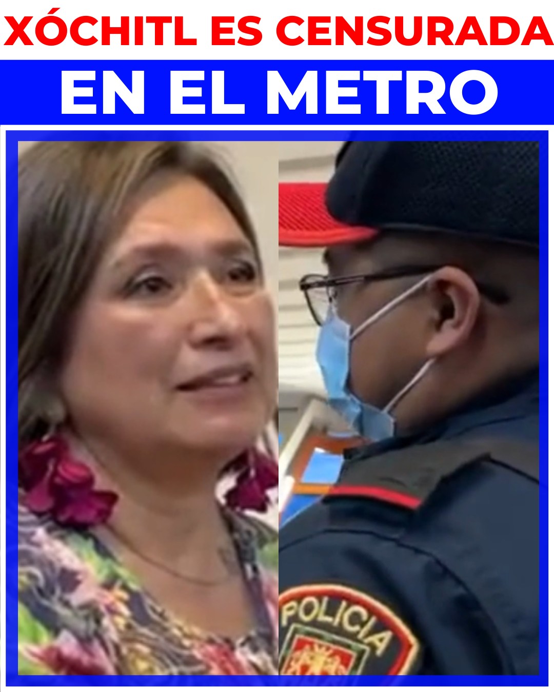 ¡censuran A Xóchitl Gálvez Ruiz En El Metro De La Cdmx Pegar 7394