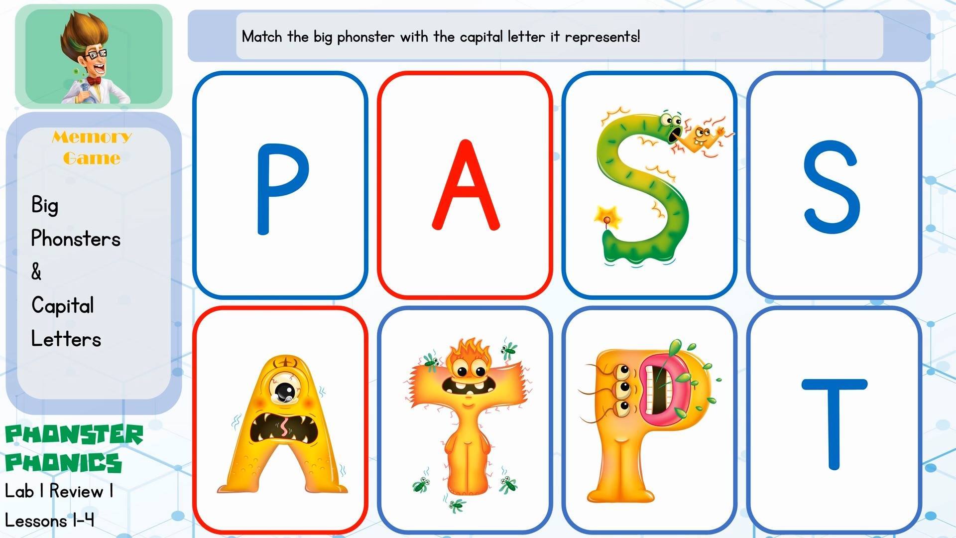 Phonster - Review resources for Lab 1 Lessons 5-8 (Ii, Gg, Nn, & Ff ...