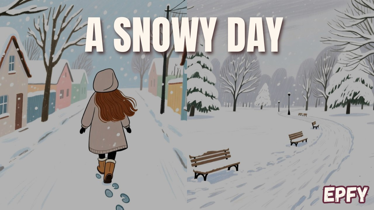 A Snowy Day ️ Cozy Winter & Peaceful Moments | Let’s Practice Listening ...