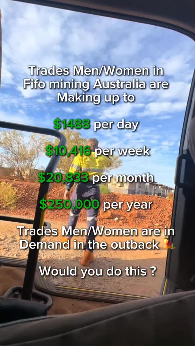 Fifo Australia Is Looking For Both Trades Men Trades Women ⛏️🇦🇺👷‍♀️ How
