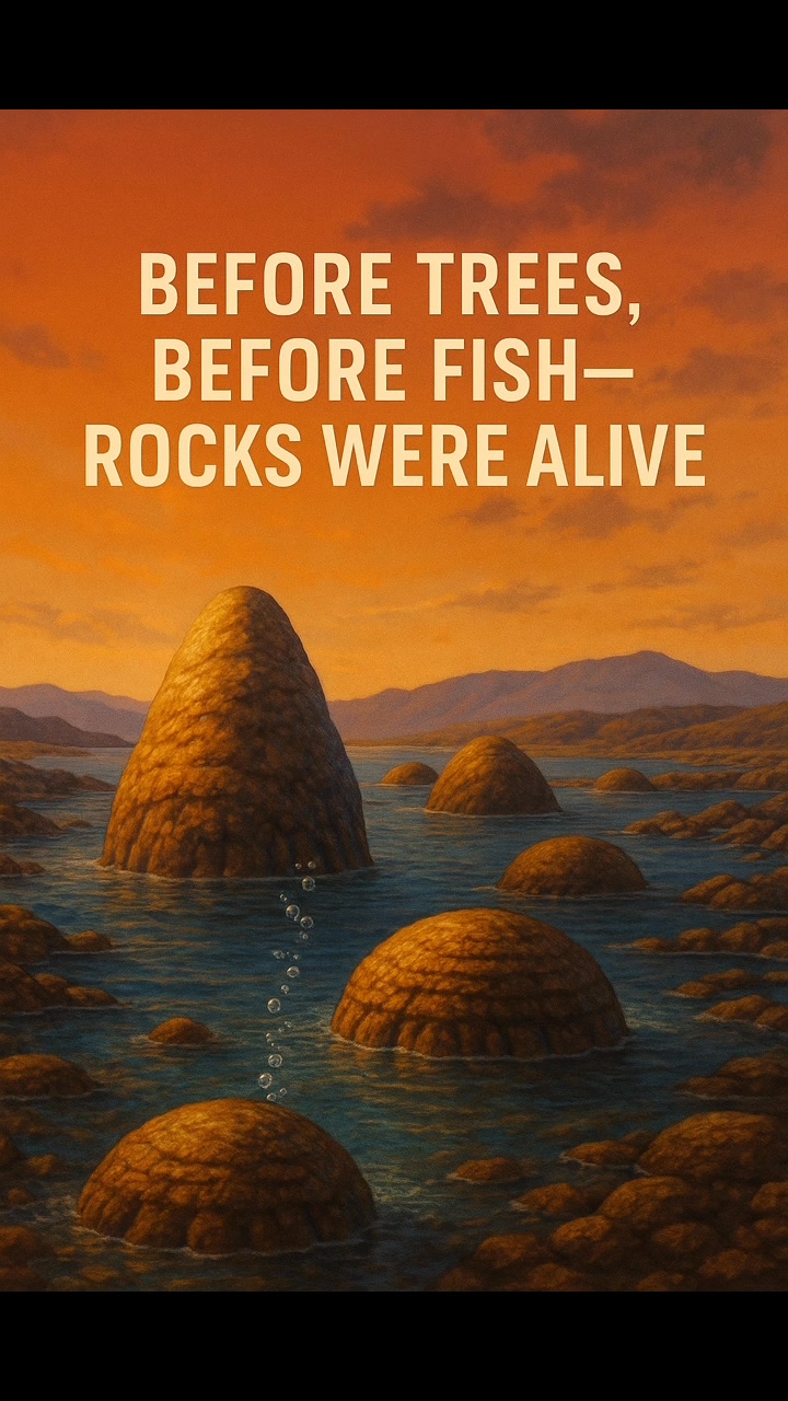 🌊 Before trees or fish — rocks were alive. 3.5 billion years ago, life ...