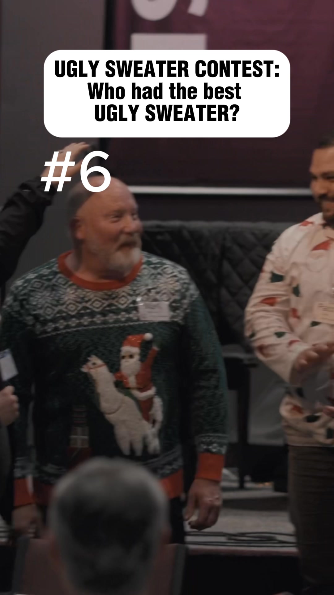 Who won the ugly Christmas sweater contest? | Men in the Arena | Facebook