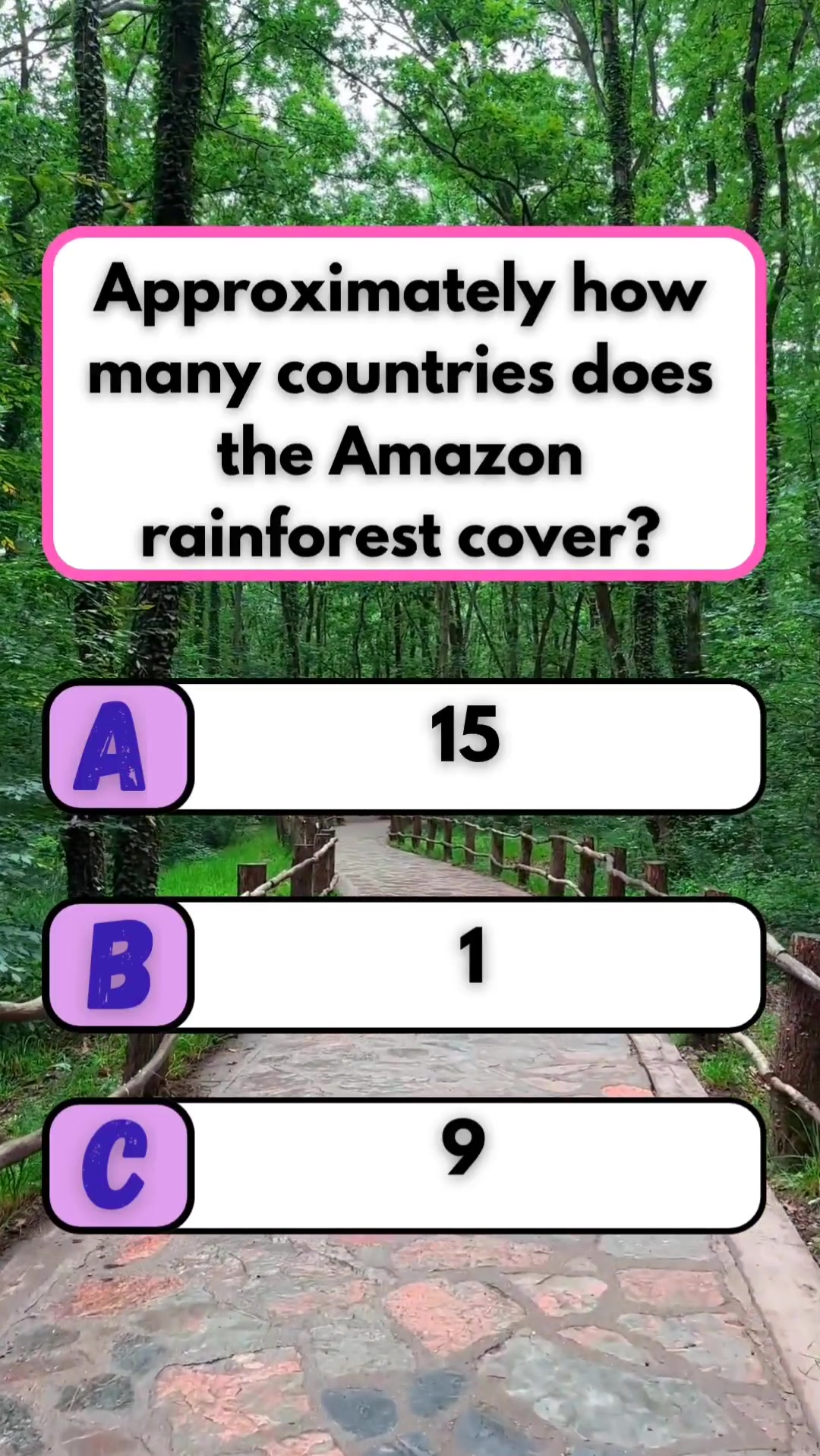 Amazon Rainforest Countries Quiz #BrainTeaser #puzzle #quiz #fun ...
