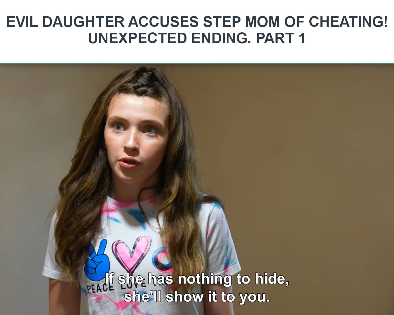 Evil Daughter Accuses Step Mom Of Cheating Unexpected Ending Part 1 7940