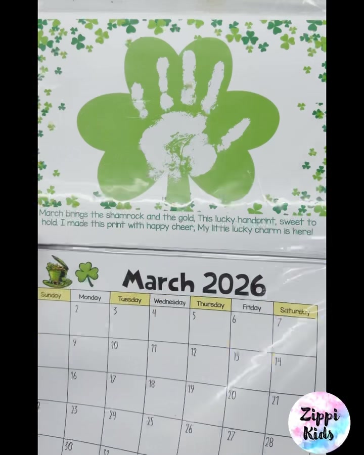 2026 Handprint Calendar Keepsake, Gift for Parent , New year gift ...