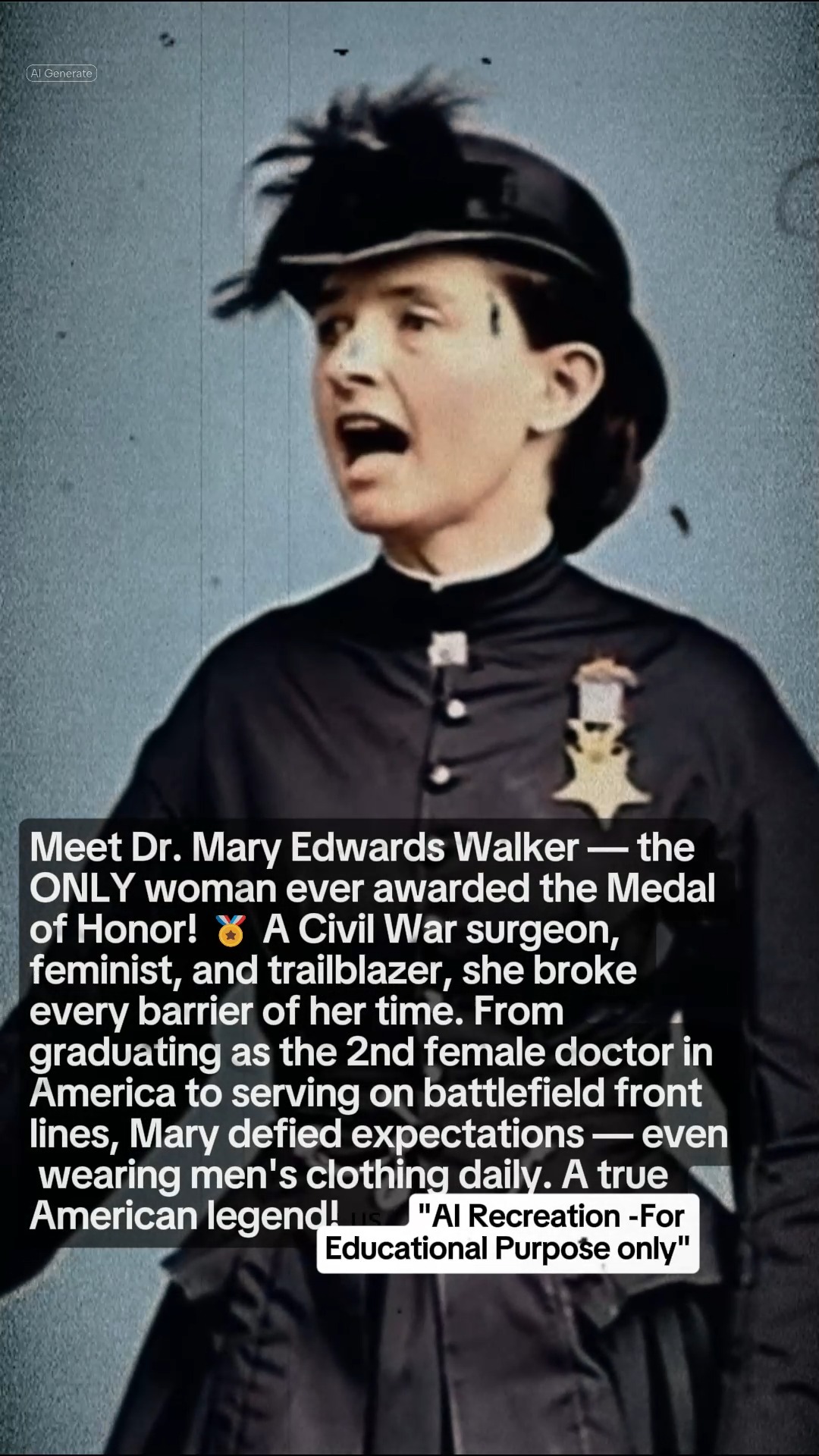 Ifestory - Meet Dr. Mary Edwards Walker — the ONLY woman... | Facebook